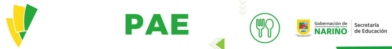 PAE - Secretaría de Educación Departamental de Nariño